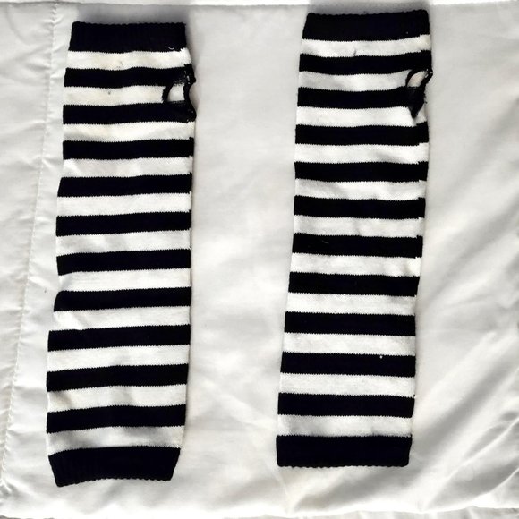 Hot Topic | Accessories | Hot Topic Black And White Striped Sleeves For ...